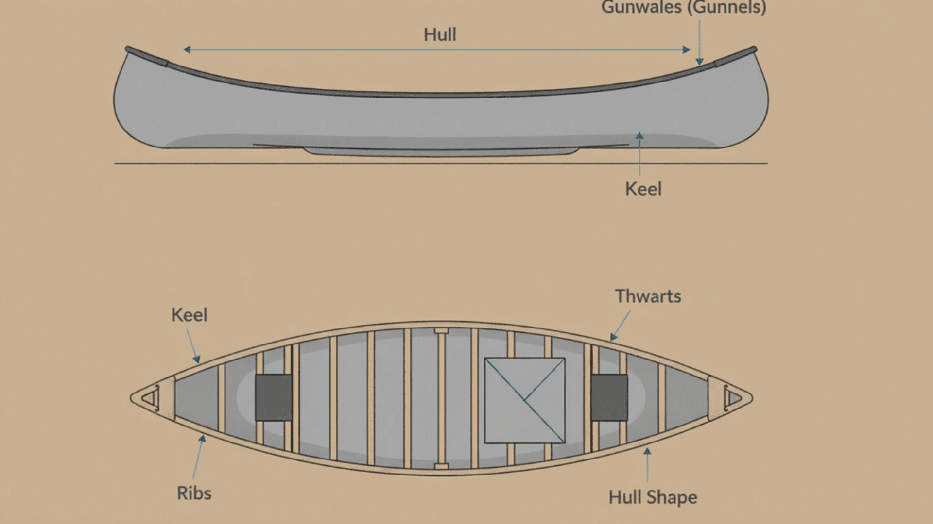 Parts of a Canoe: Names, Functions, and Diagram (Beginner Guide ...